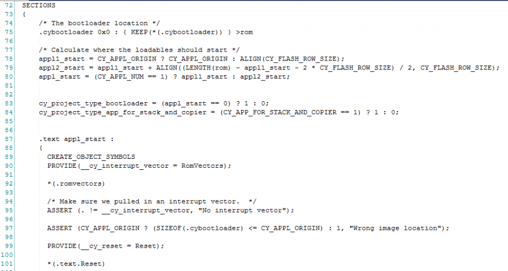 PSoC4 Boot Sequence (Part 2) – Creating the Exception Table using the Linker – IoT Expert
