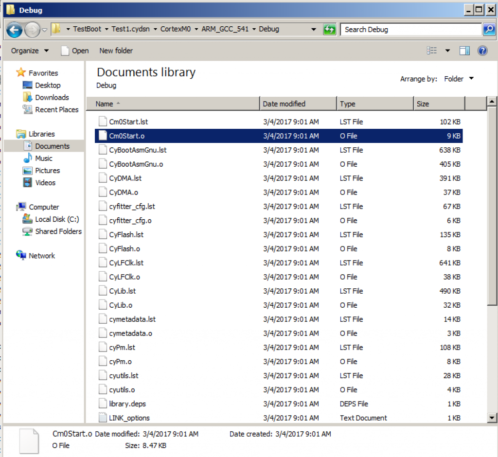 PSoC4 Boot Sequence (Part 2) – Creating the Exception Table using the Linker – IoT Expert