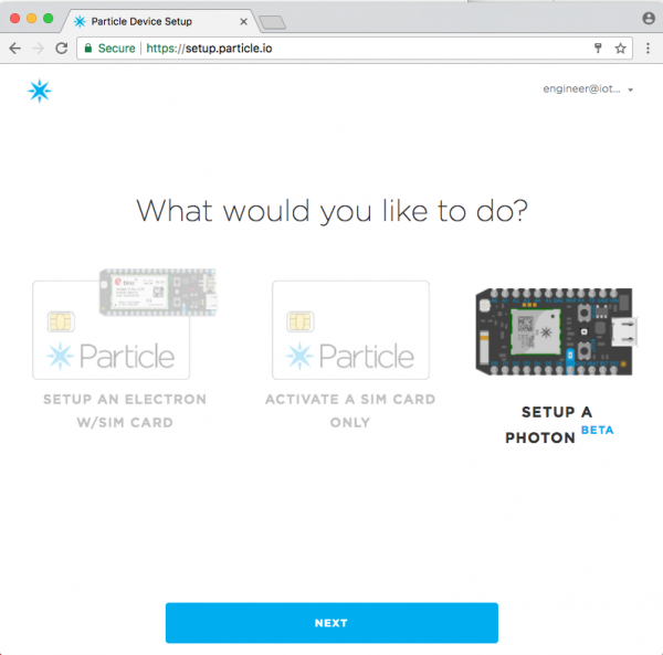 Particle Photon Configuration With Tinker Firmware Iot Expert