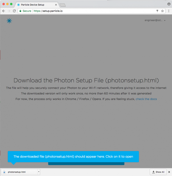 Particle Photon Configuration With Tinker Firmware Iot Expert